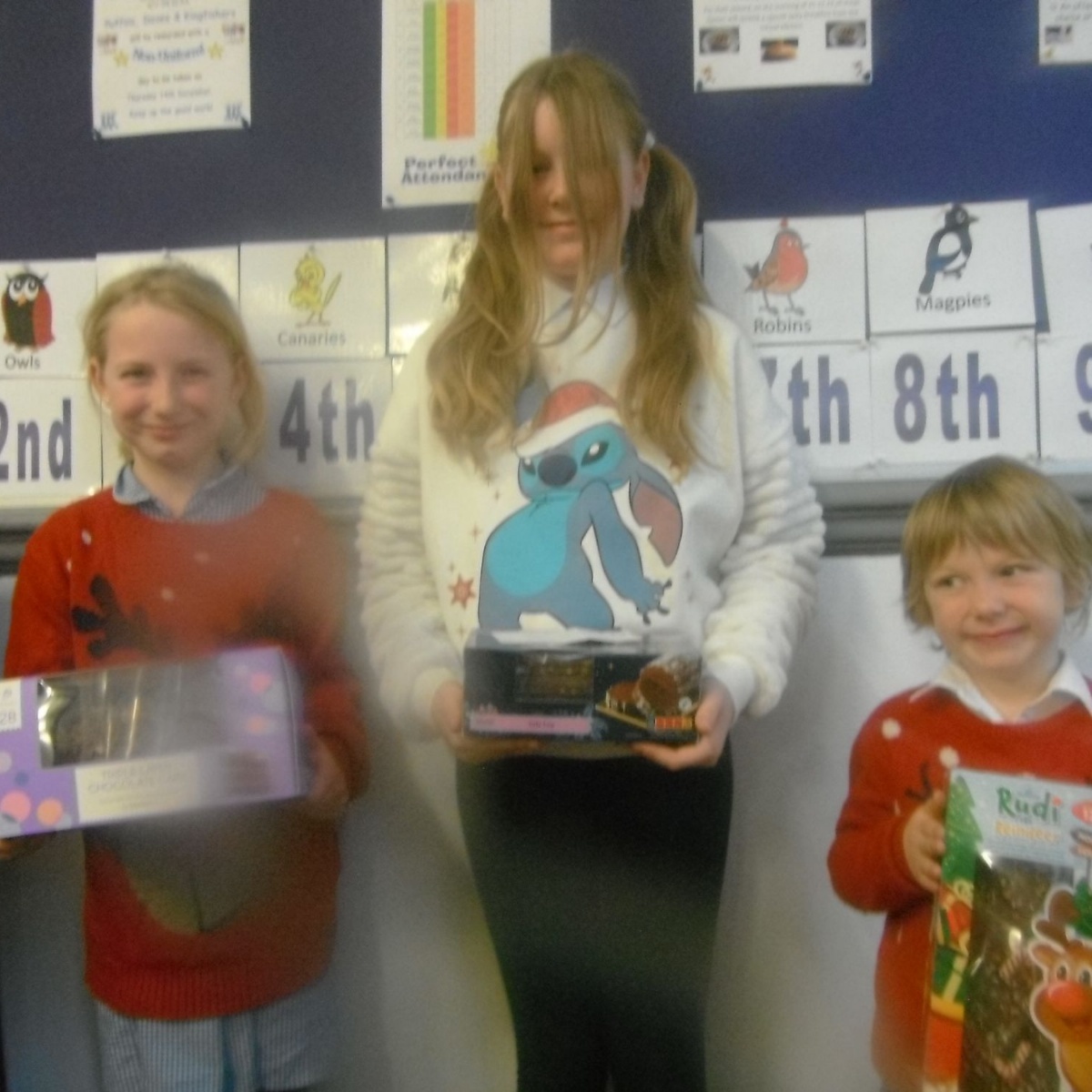 Eastgate Academy - Cake Raffle Winners - 15.12.23
